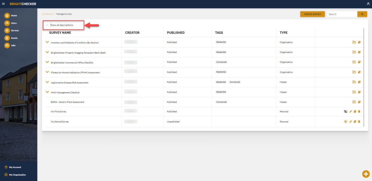 8.1 How to Create Survey Templates (DB) - Brightchecker
